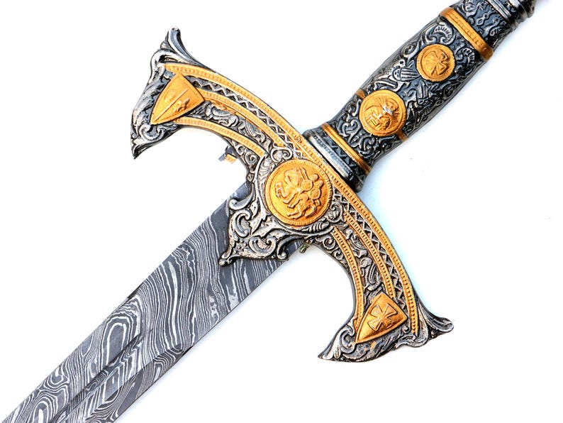 Templar Long Sword:a Timeless Symbol of Strength and Chivalry Gift of ...