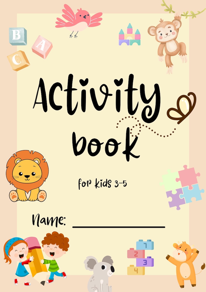 Activity Book - Etsy