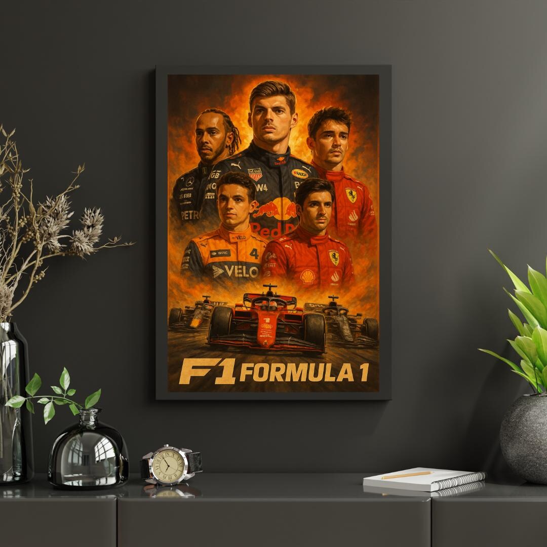 F1 Poster Digital Download, Formula 1 Poster, F1 Gifts, Formula One, F1 ...