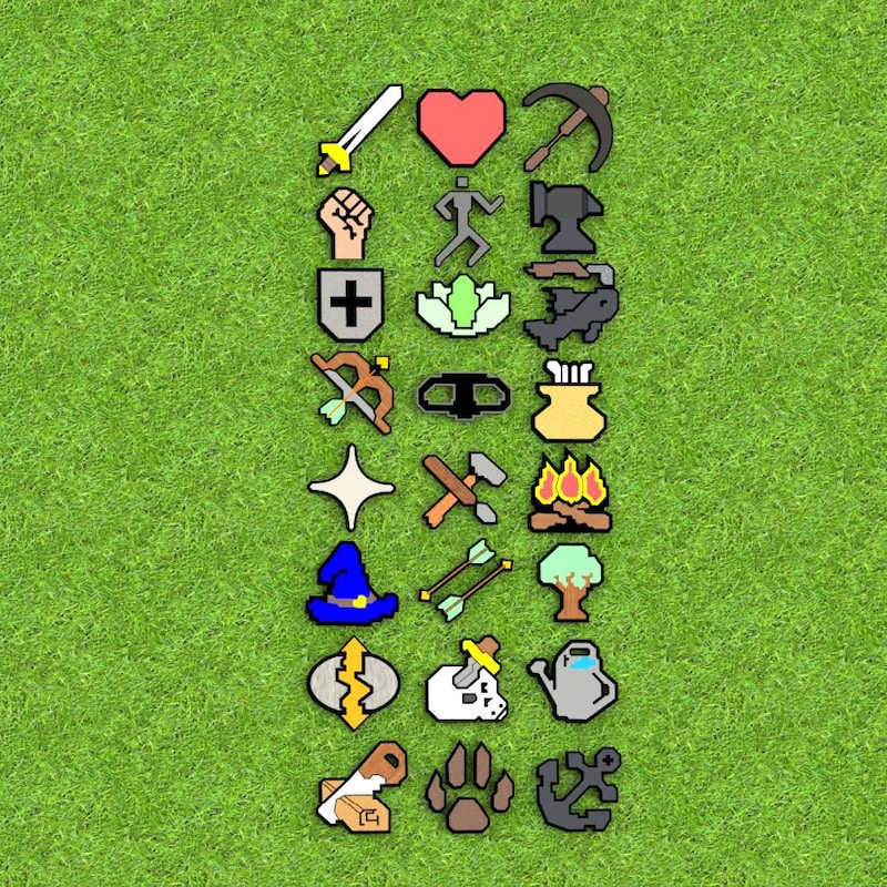 Runescape Skill Badge - Etsy