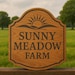 Custom Farmhouse Hanging Sign – Deep Engraved Wooden Outdoor Sign With ...