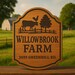 Custom Farmhouse Hanging Sign – Deep Engraved Wooden Outdoor Sign With ...