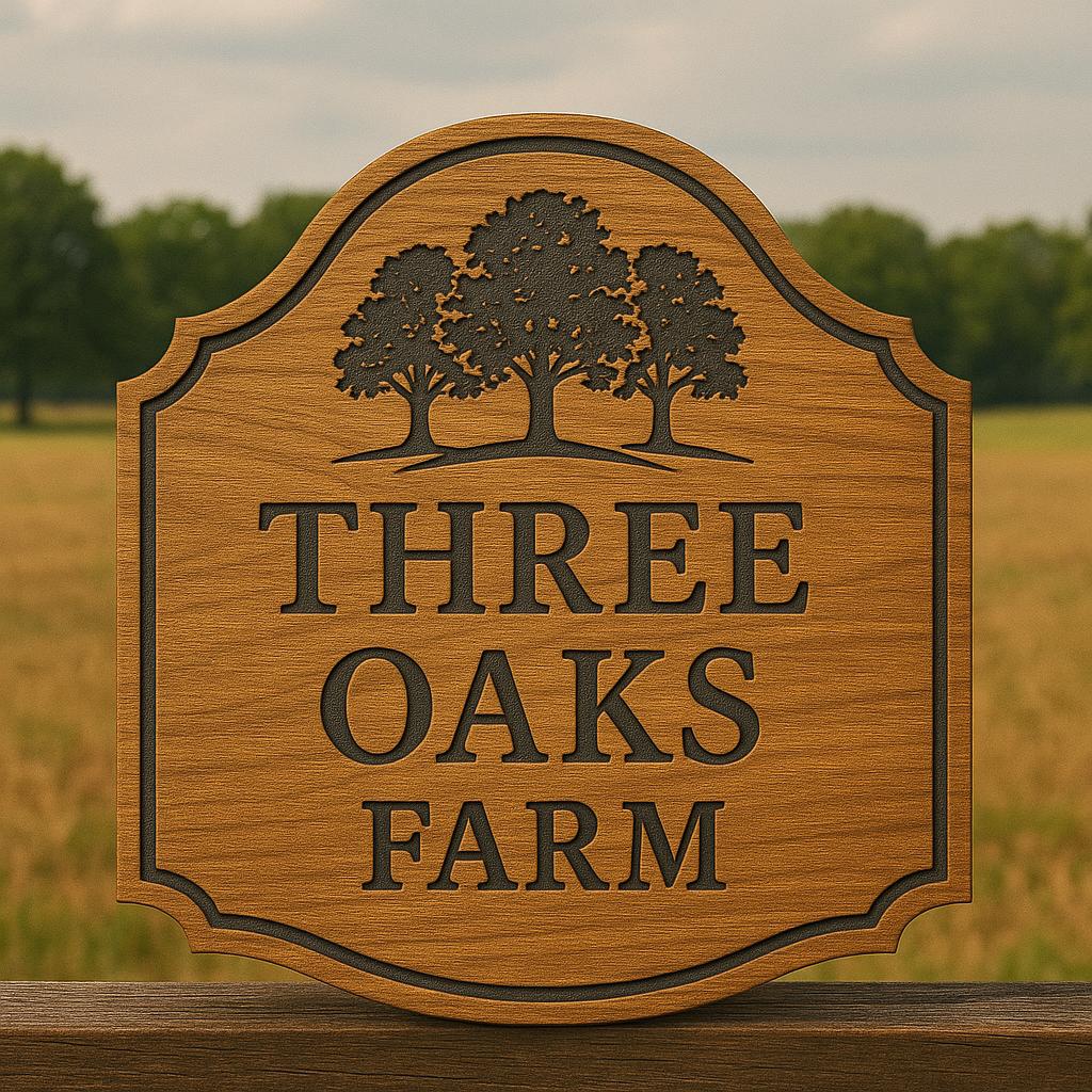 Custom Farmhouse Hanging Sign – Deep Engraved Wooden Outdoor Sign With ...