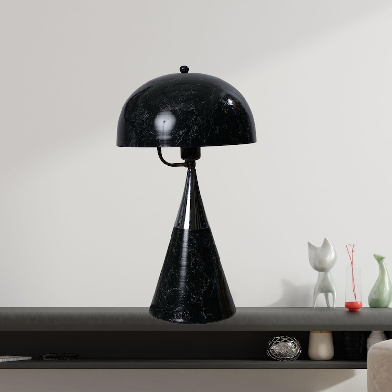 Marble Table Lamp Chrome - Etsy
