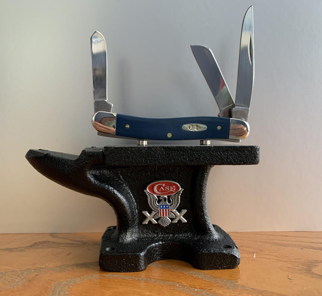 Mini Cast Iron Case XX Anvil With Knife Display Magnets – Perfect ...