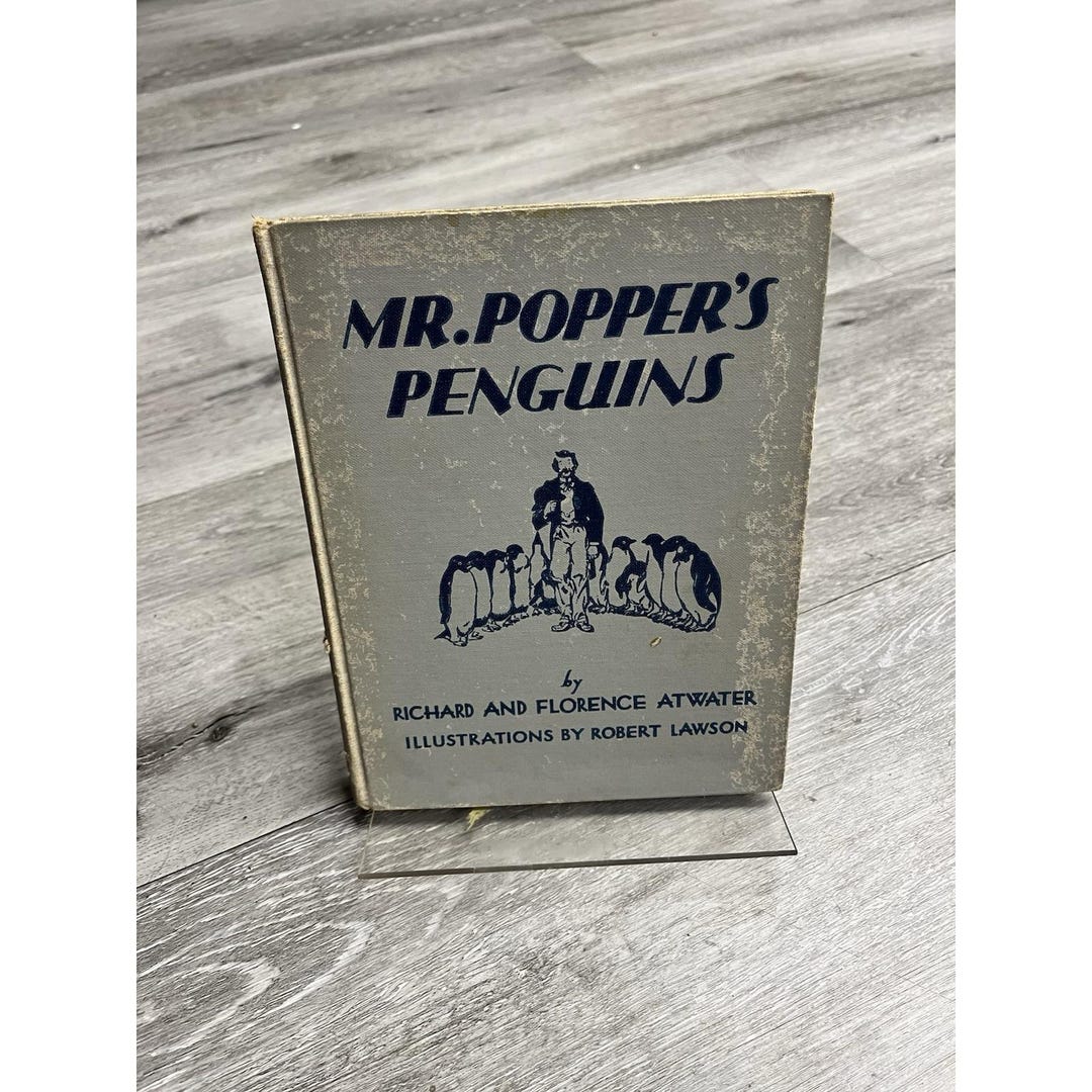 Vintage HC Book Mr. Popper's Penguins Richard Florence Atwater 1945 No ...
