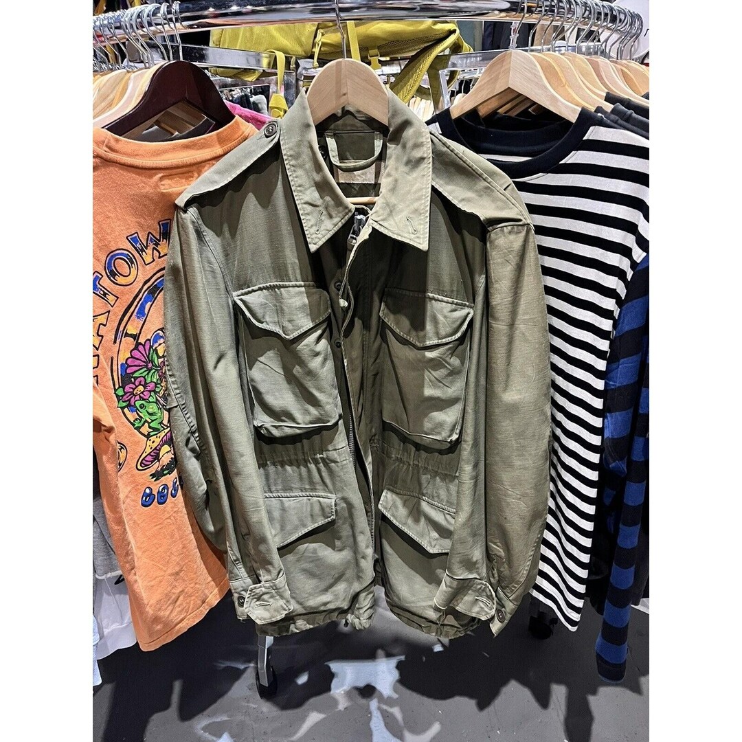 Vintage 50s 60s US Military OG-107 M-1951 Field Jacket Size Regular ...
