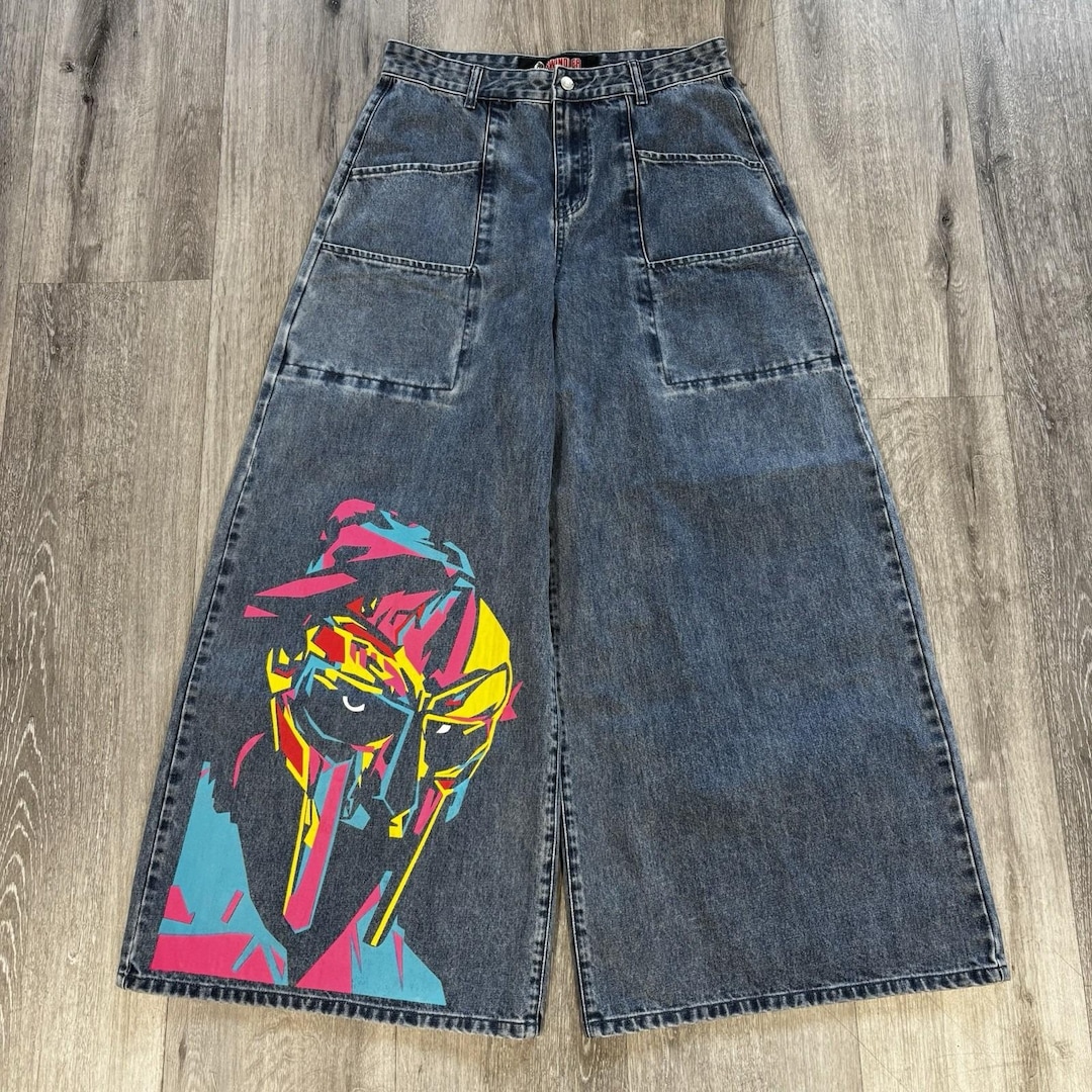 Vintage MF DOOM Swindler Jeans Wide Leg Baggy Denim Pants Size L - Etsy