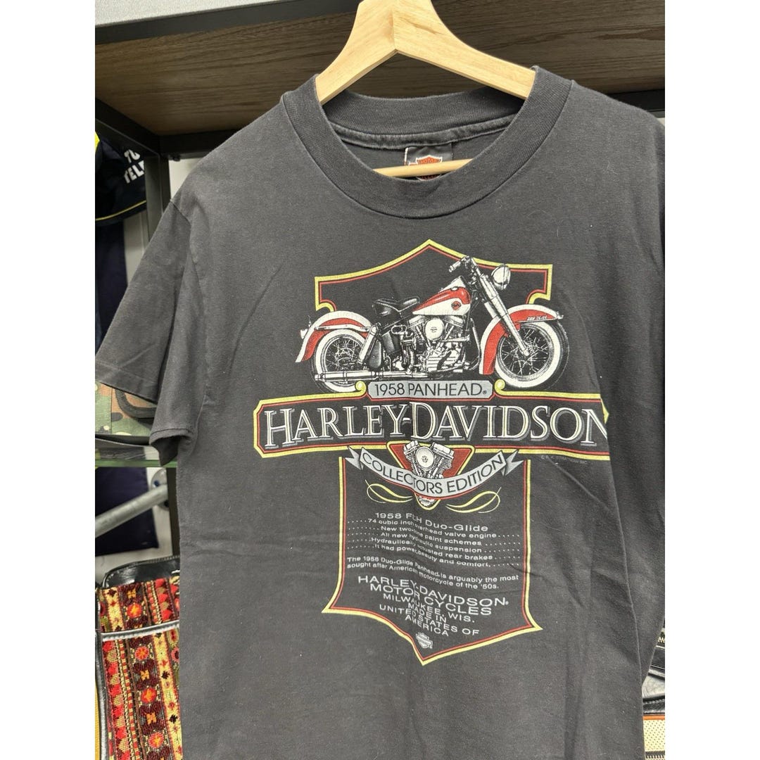 Vintage 1990 Harley Davidson 1958 Panhead Collector's Edition T Shirt ...