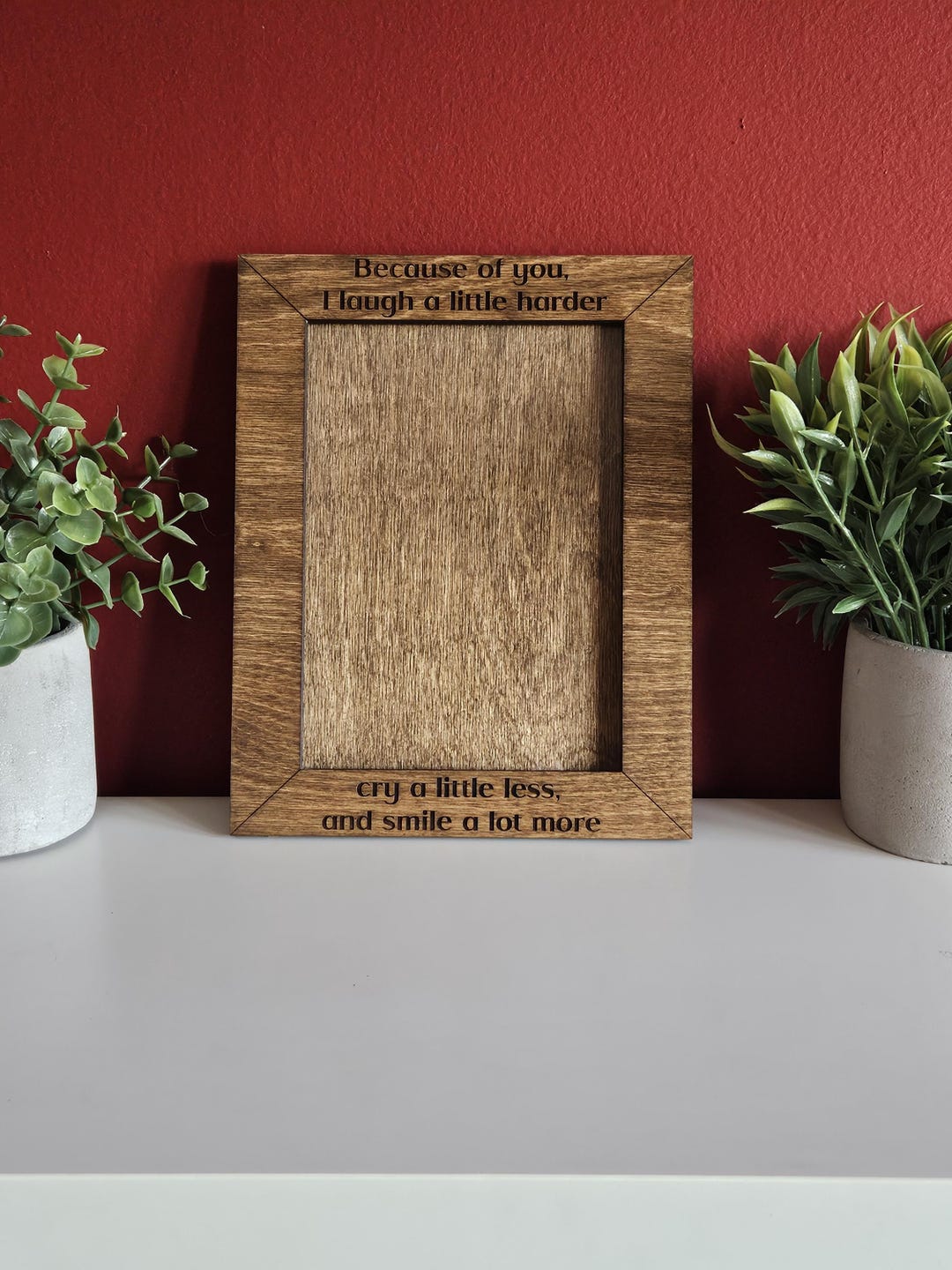 Custom Personalized Picture Frame, Custom Engraved Wood Photo Frame ...