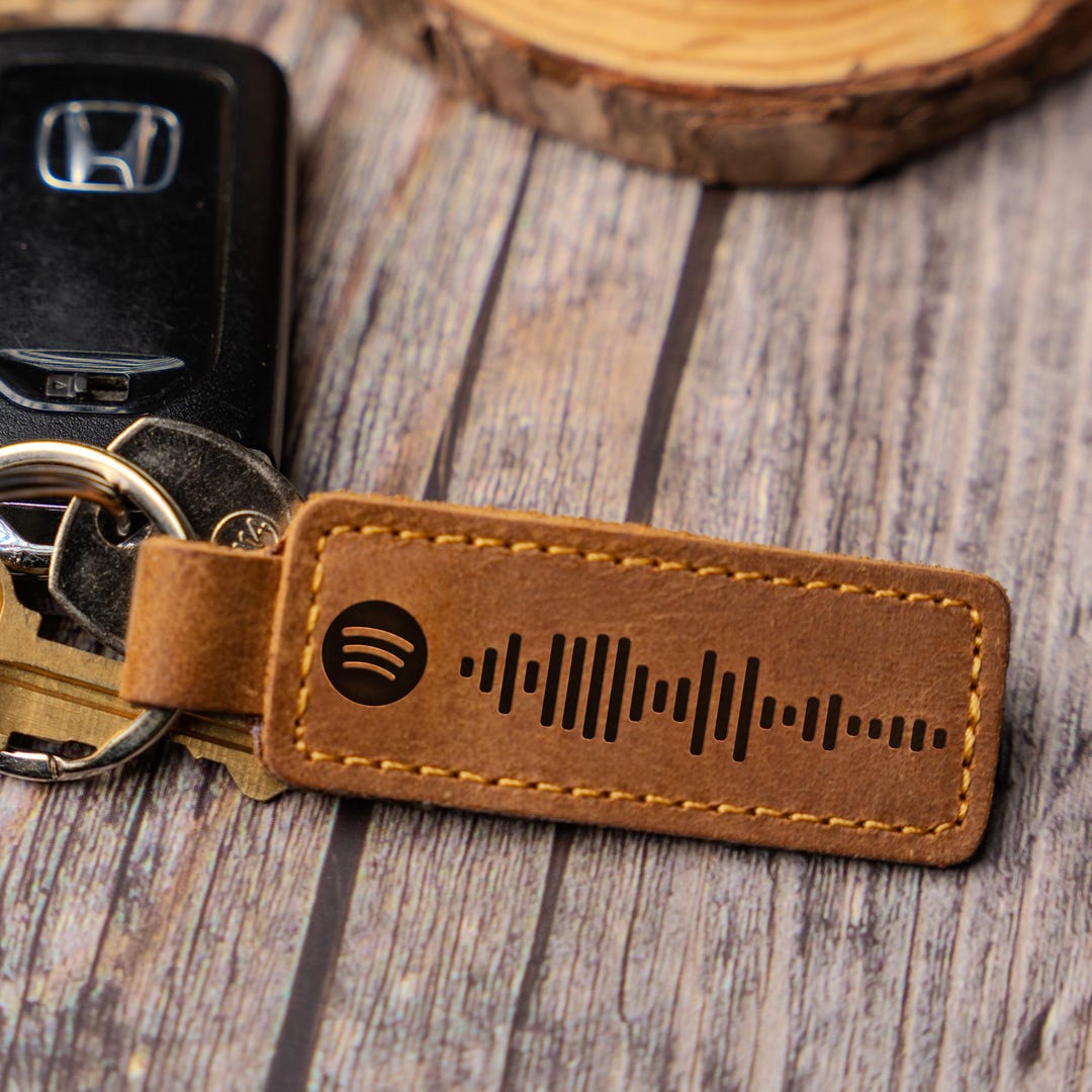 Personalized Spotify Code Keychain , Custom Engraved Key Chain ...