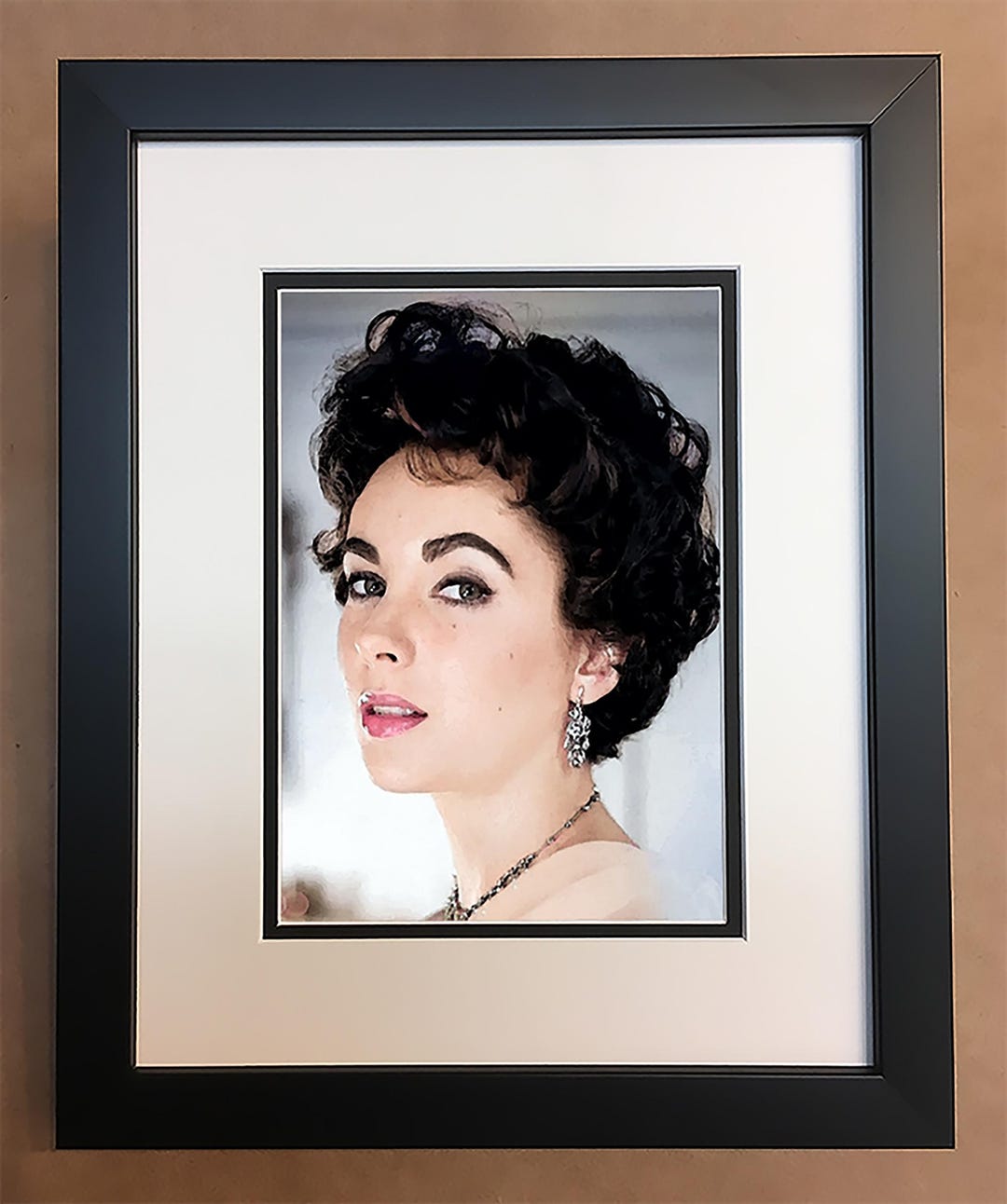 Elizabeth Taylor Colorized Photo Professionally Framed, Matted 8x10 - Etsy
