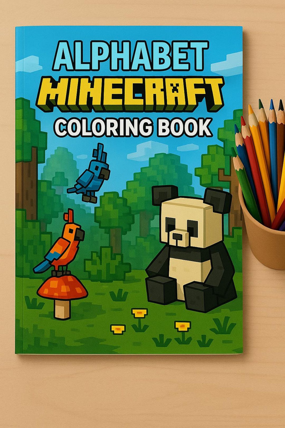 Minecraft Alphabet Coloring Pages – Printable ABC Letters – Kids ...