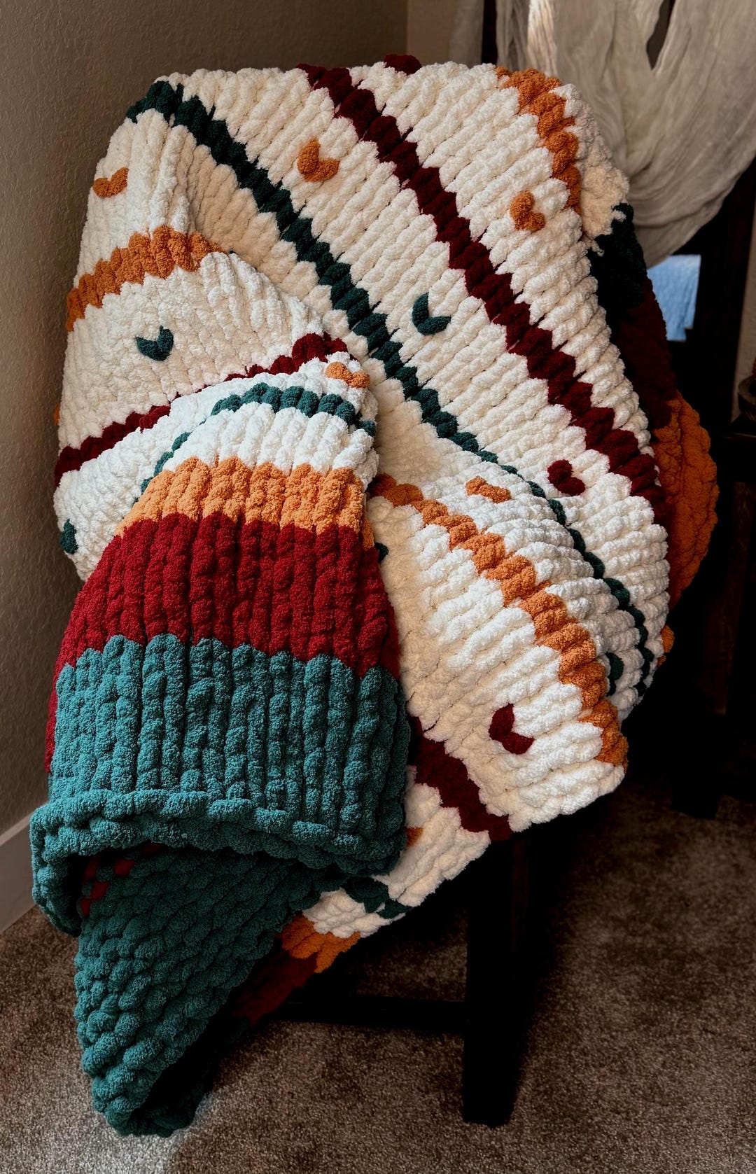 The Hearthside Chunky Knit Blanket – Snuggle Cozy Throw | Handmade 52 ...