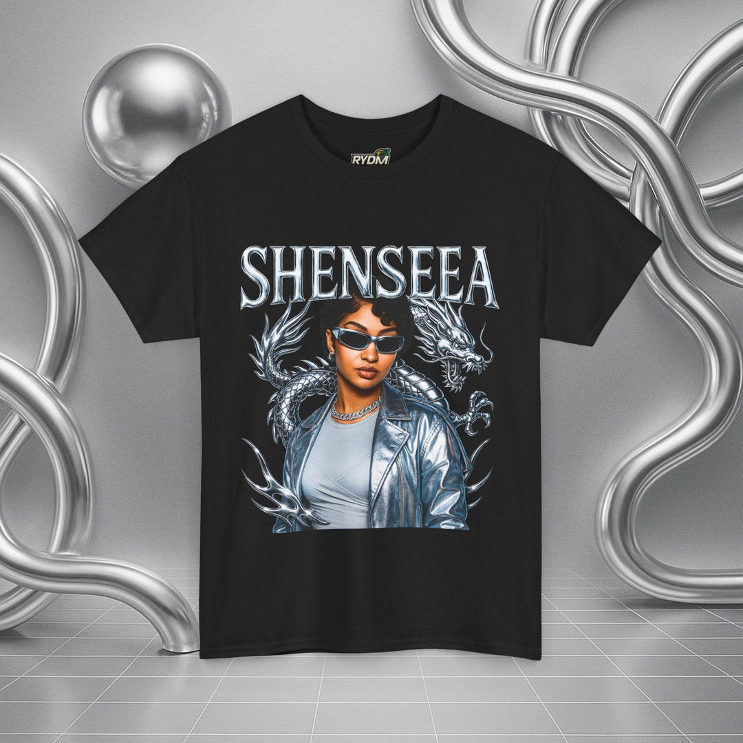 Shenseea Y2K Dragon T-shirt | Chrome Streetwear Graphic Tee | Dancehall ...