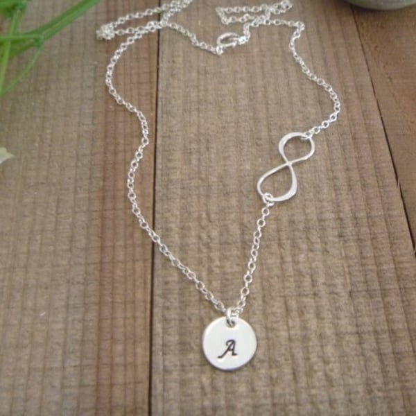 Necklace Infinity - Etsy