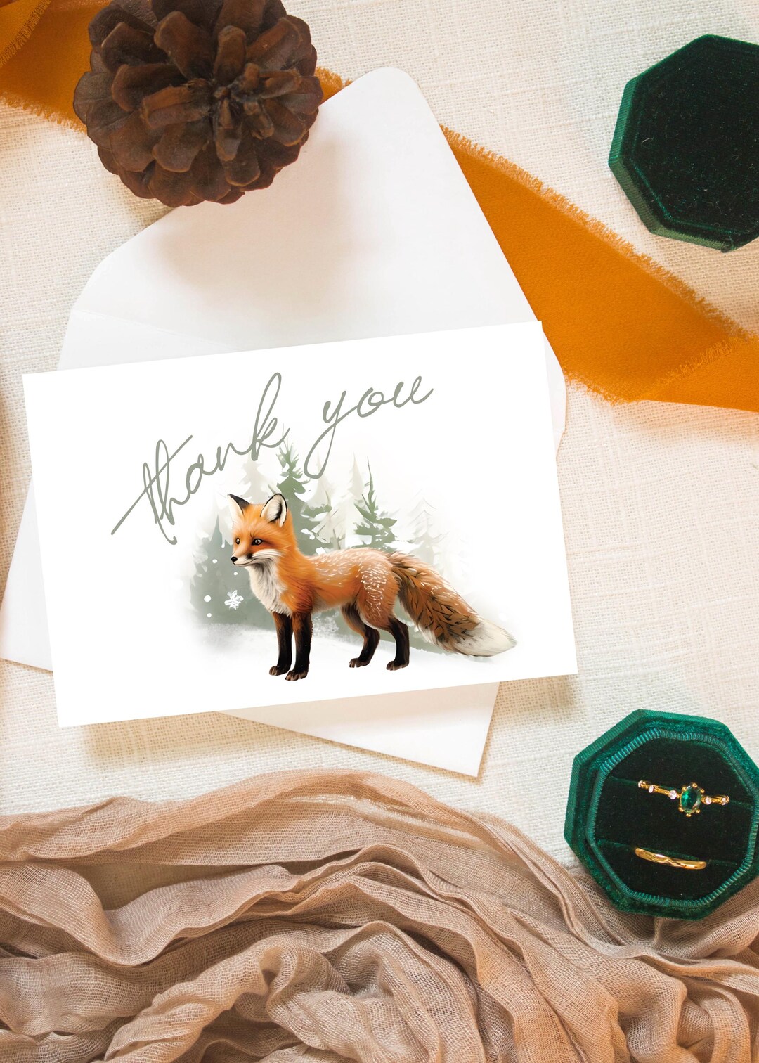 Editable Baby It’s Cold Outside Thank You Card Template, Winter Baby ...