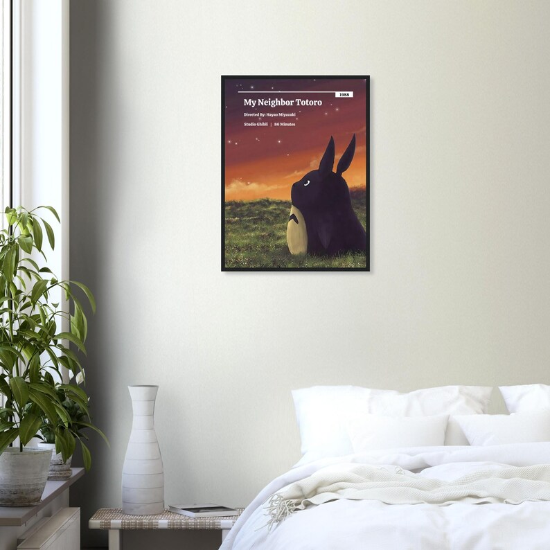My Neighbor Totoro – Ghibli-inspired Framed Poster - Etsy