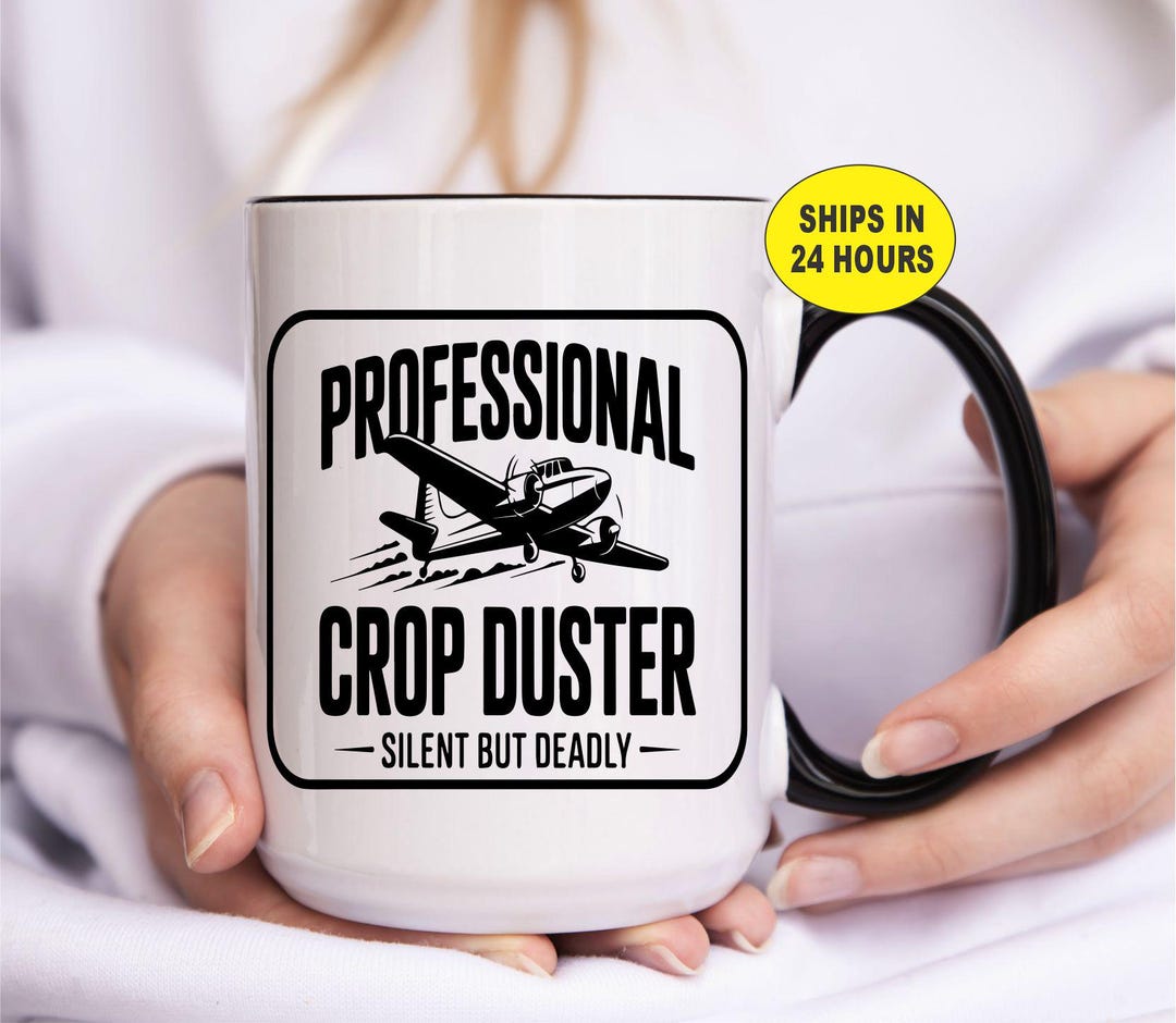 Personalized Funny Fart Mug | Professional Crop Duster Coffee Mug ...