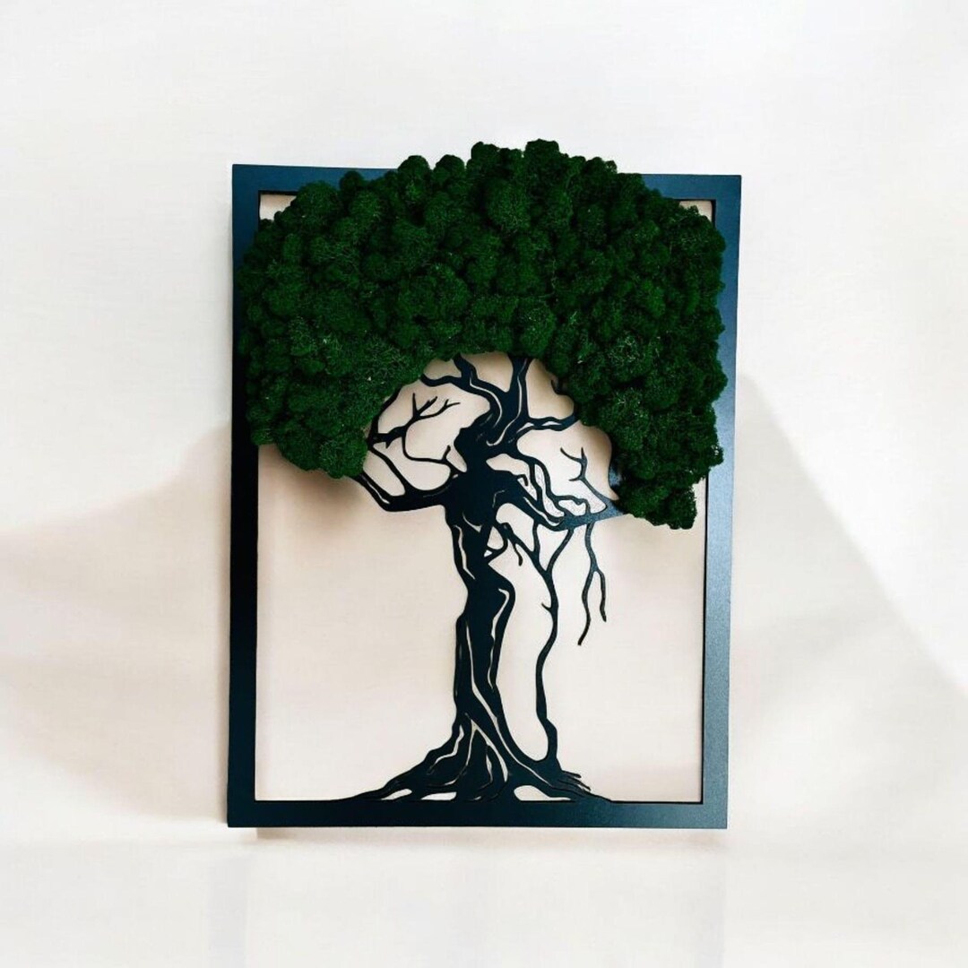 Moss Picture | Triptych | Premium Natural Moss Wall Art | Biophilial ...