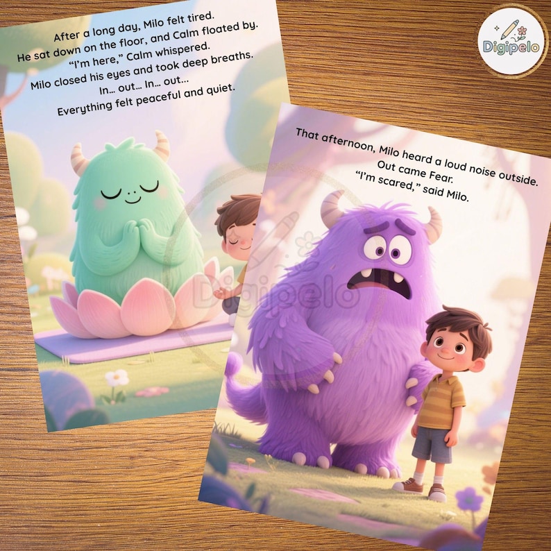 Emotions Story for Kids: Milo and the Mood Monsters (PDF) - Etsy