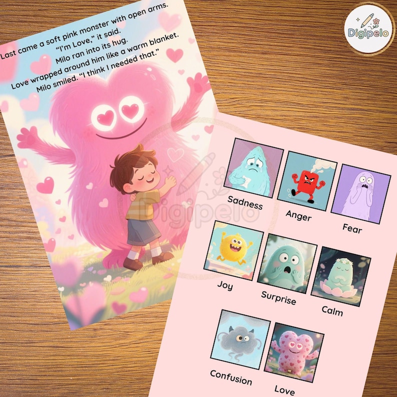 Emotions Story for Kids: Milo and the Mood Monsters (PDF) - Etsy