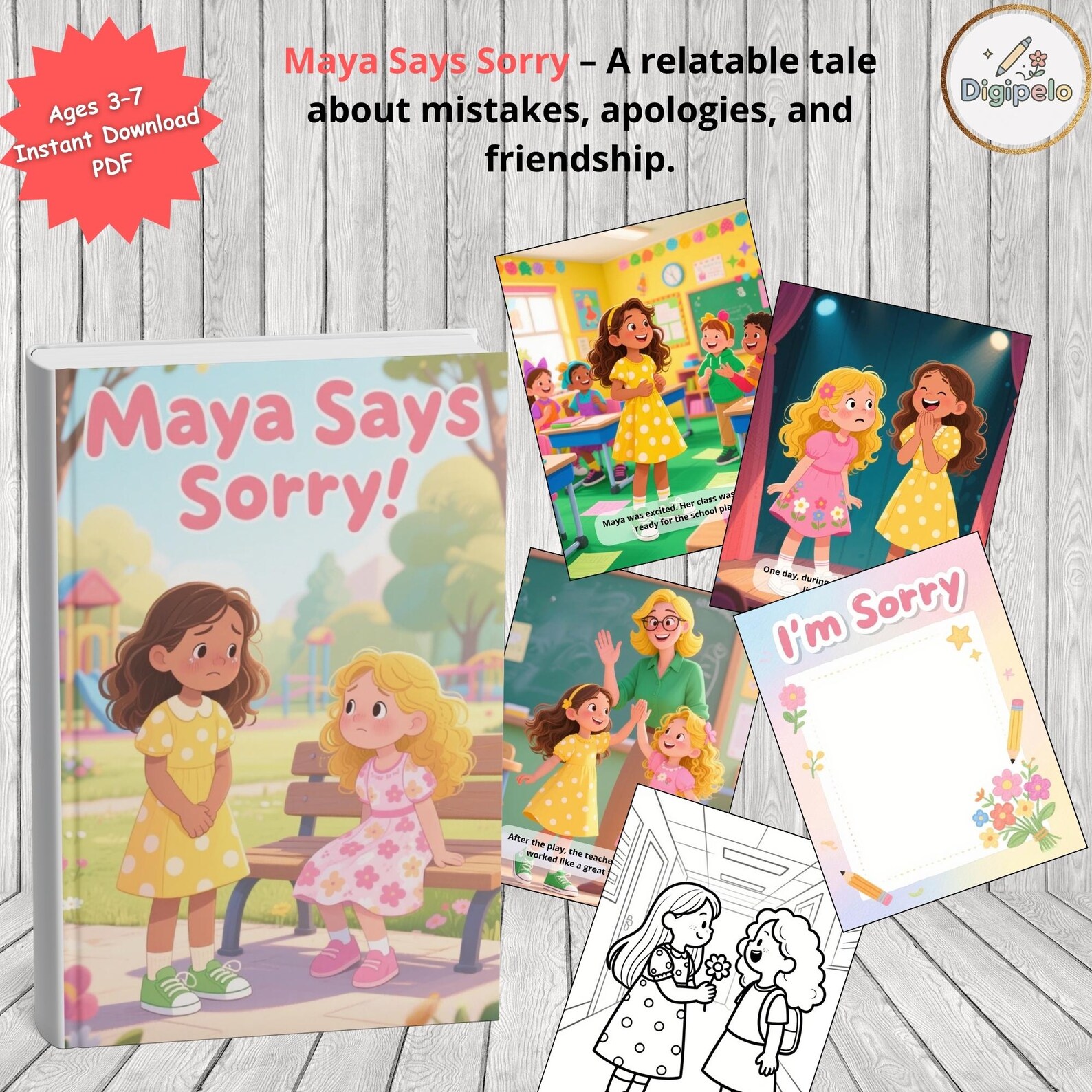 SEL Storybook Set for Kids: Empathy, Courage, Apology (PDF) - Etsy