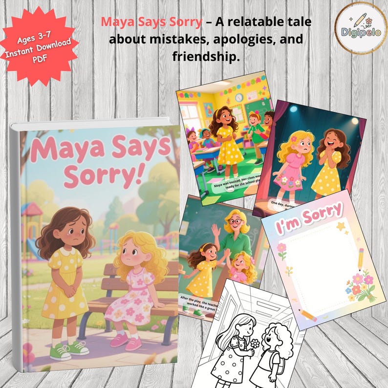 SEL Storybook Set for Kids: Empathy, Courage, Apology (PDF) - Etsy