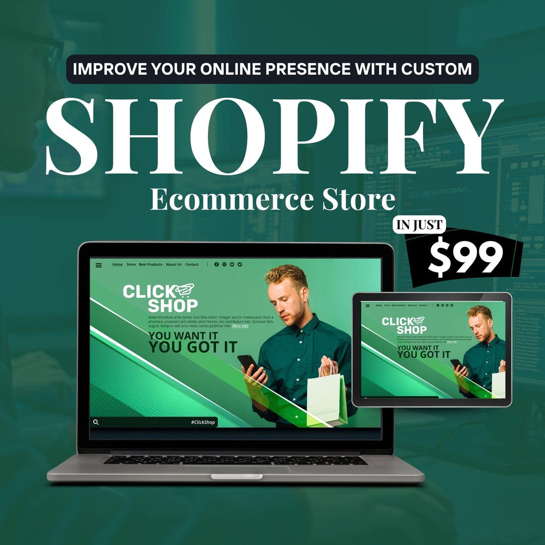 Custom Shopify Website Design Service | E-commerce Store Setup ...