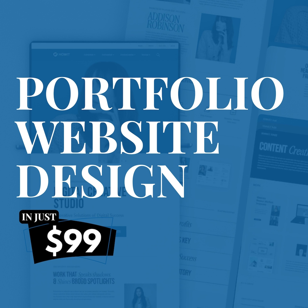 Professional Portfolio Website Design | Custom Creative Designs ...