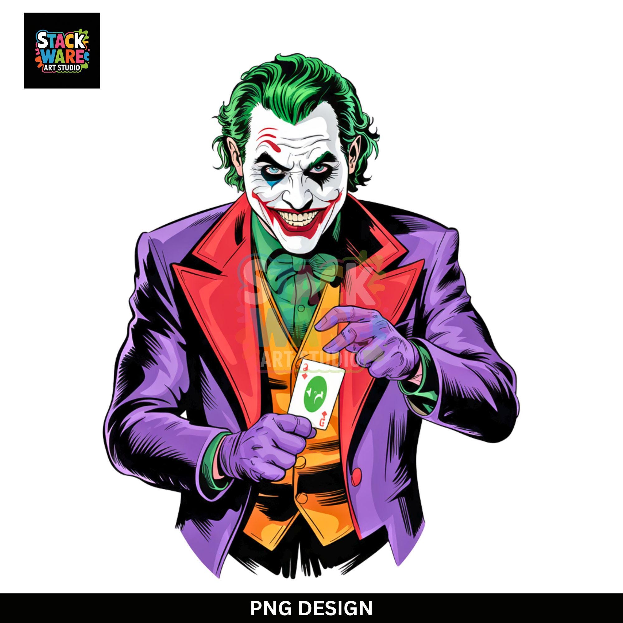Clown Villain Digital PNG | Comic Style Instant Download for T-shirts ...