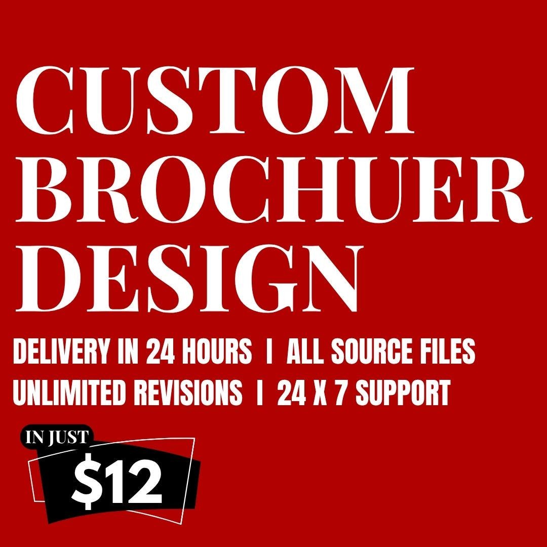 Custom Brochuer Design | Personalized Tri-fold Brochure | Business ...