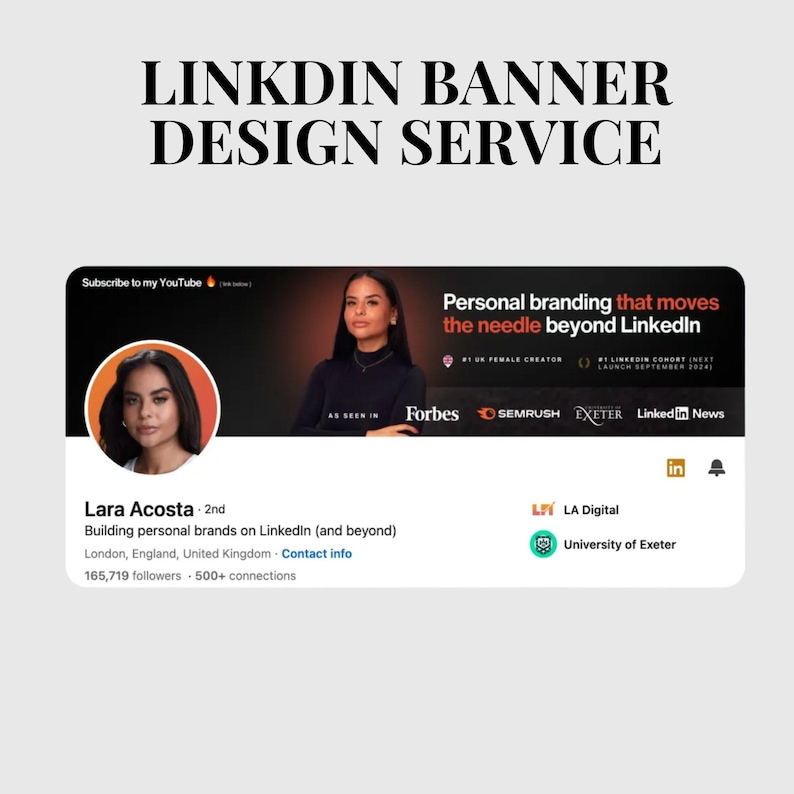 Custom Linkedin Banner Design | Professional Linkedin Cover Image ...