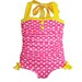 Retro Ruched Swimsuit in Pink Lemonade (size 2T, 3T, 5, 6, 7, 12) - Etsy