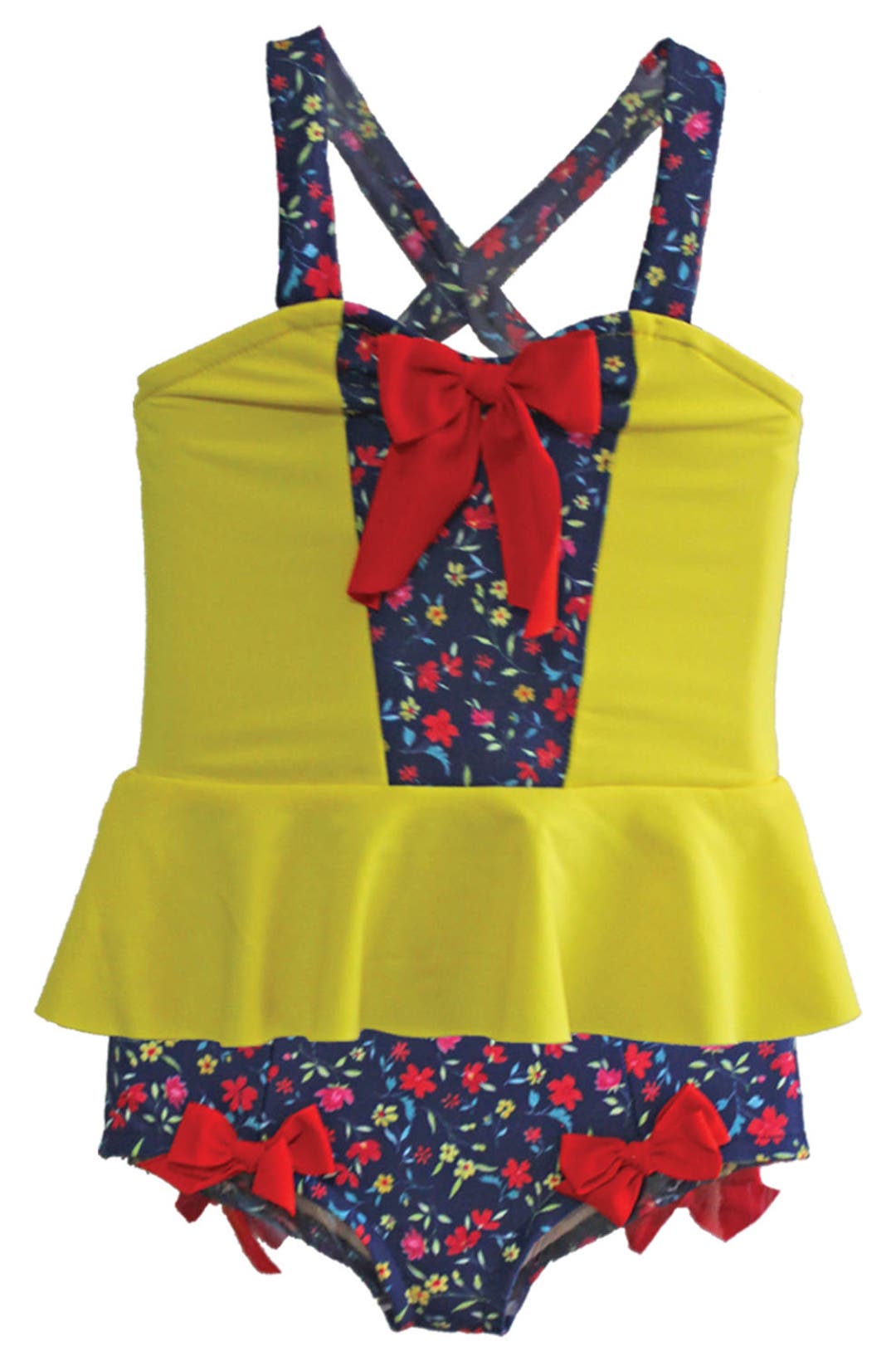 Sale Peplum Tankini And Trunks In Victory Garden Size 2t 12 Etsy