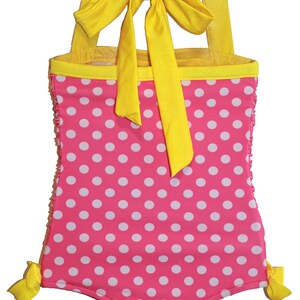 Retro Ruched Swimsuit in Pink Lemonade (size 2T, 3T, 5, 6, 7, 12) - Etsy