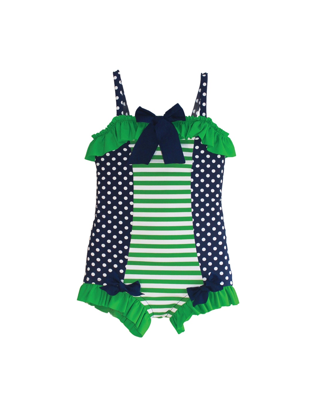 Ruffled Boyshort Swimsuit in Coastline (size 3T, 4, 5, 6, 10) Girls ...