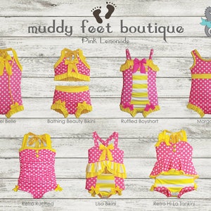 Swim Hairclip in Pink Lemonade - Etsy