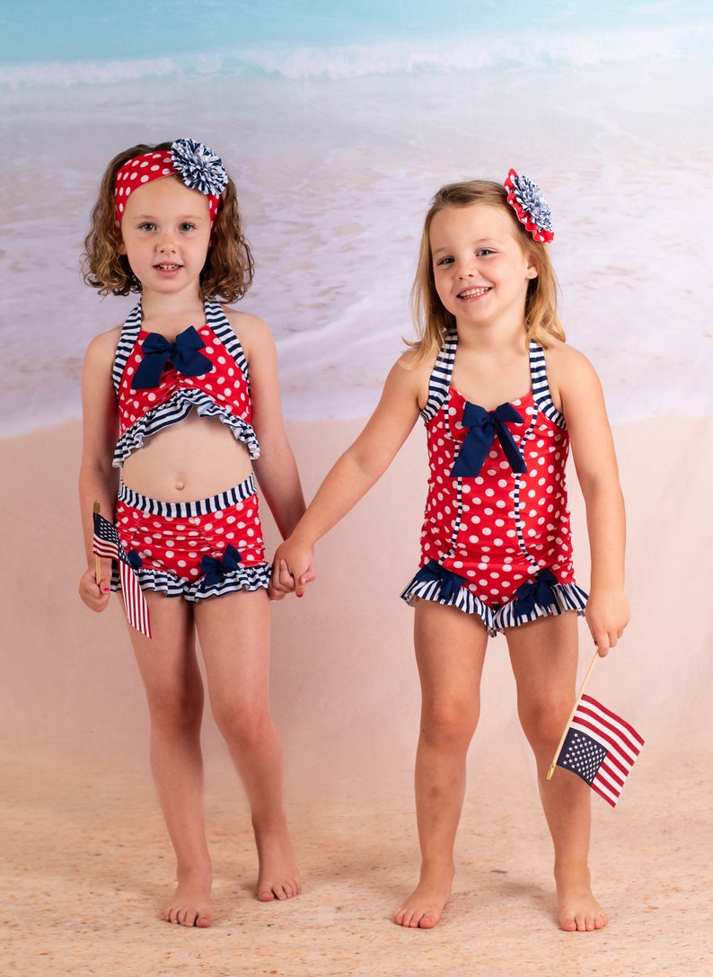 Rebel Belle Swimsuit In Independence 2020 Collection Size 4t Etsy