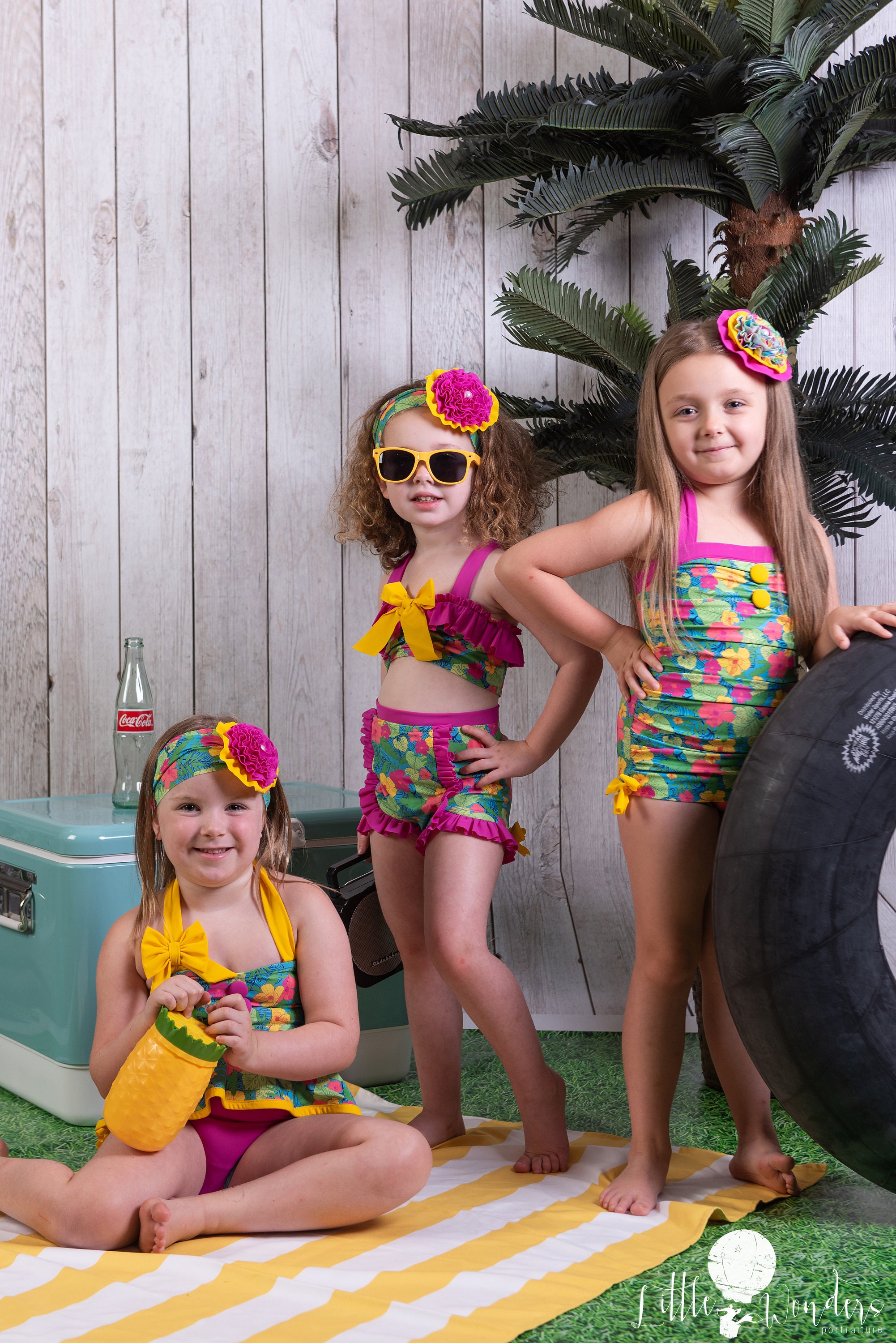 Retro Hi Lo Tankini And High Waisted Trunks In Hula Size 12 18 Etsy