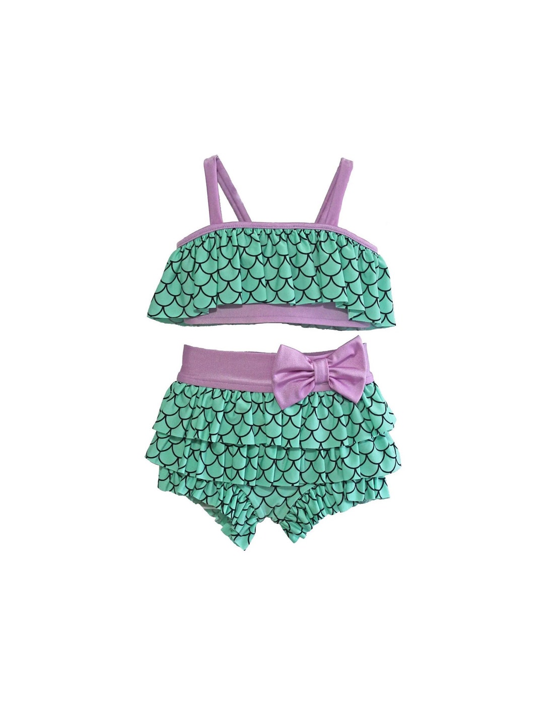 Sale Flapper Bikini In Mermaid Size 12 18 Months 2t 6 7 8 10 12