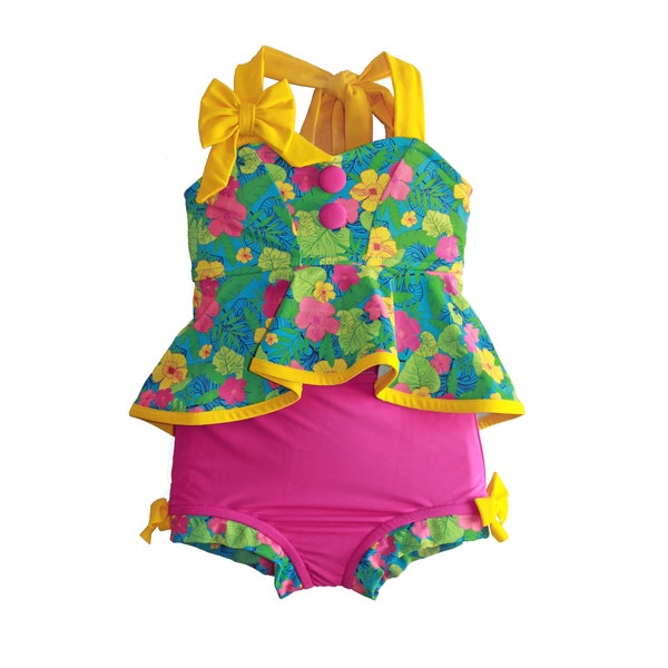 Peplum Swimsuit Etsy