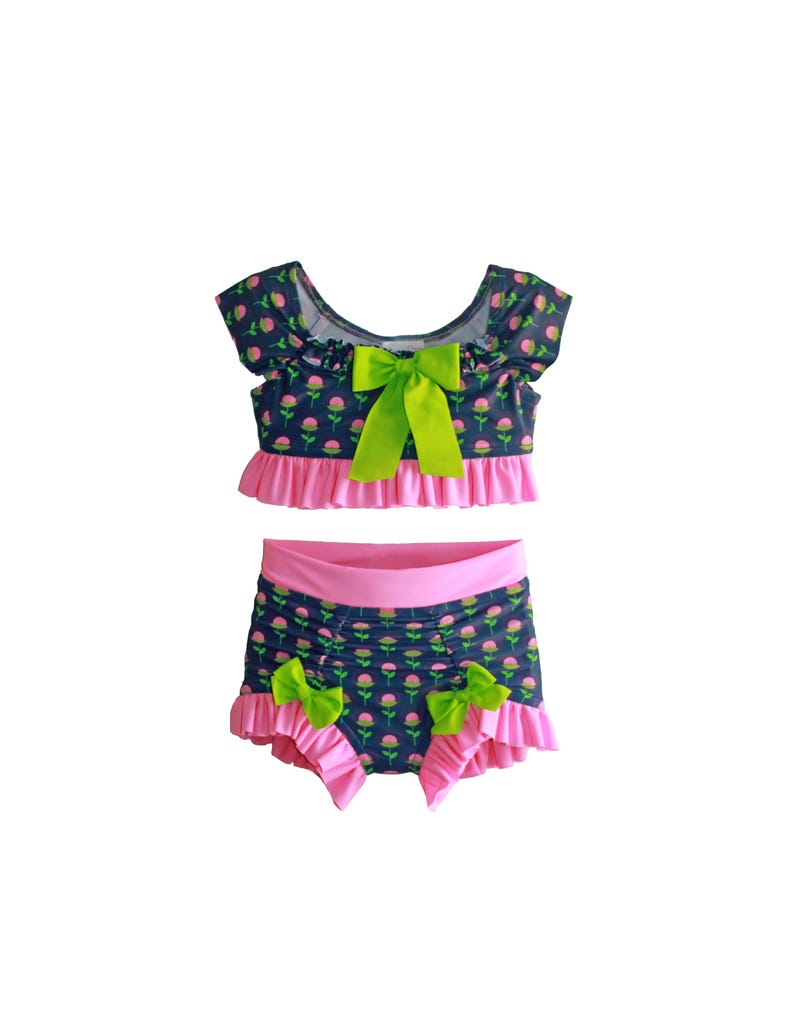 Crop Top Bikini in Dandelion (size 12/18 Months - Size 12) Girls ...