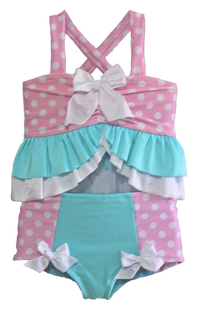 Sale Lisa Bikini In Cotton Candy Size 2t 12 Etsy