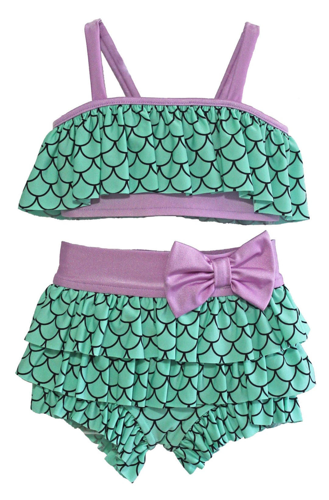 SALE Flapper Bikini in Mermaid size 12/18 Months, 2T, 6, 7, 8, 10, 12 ...
