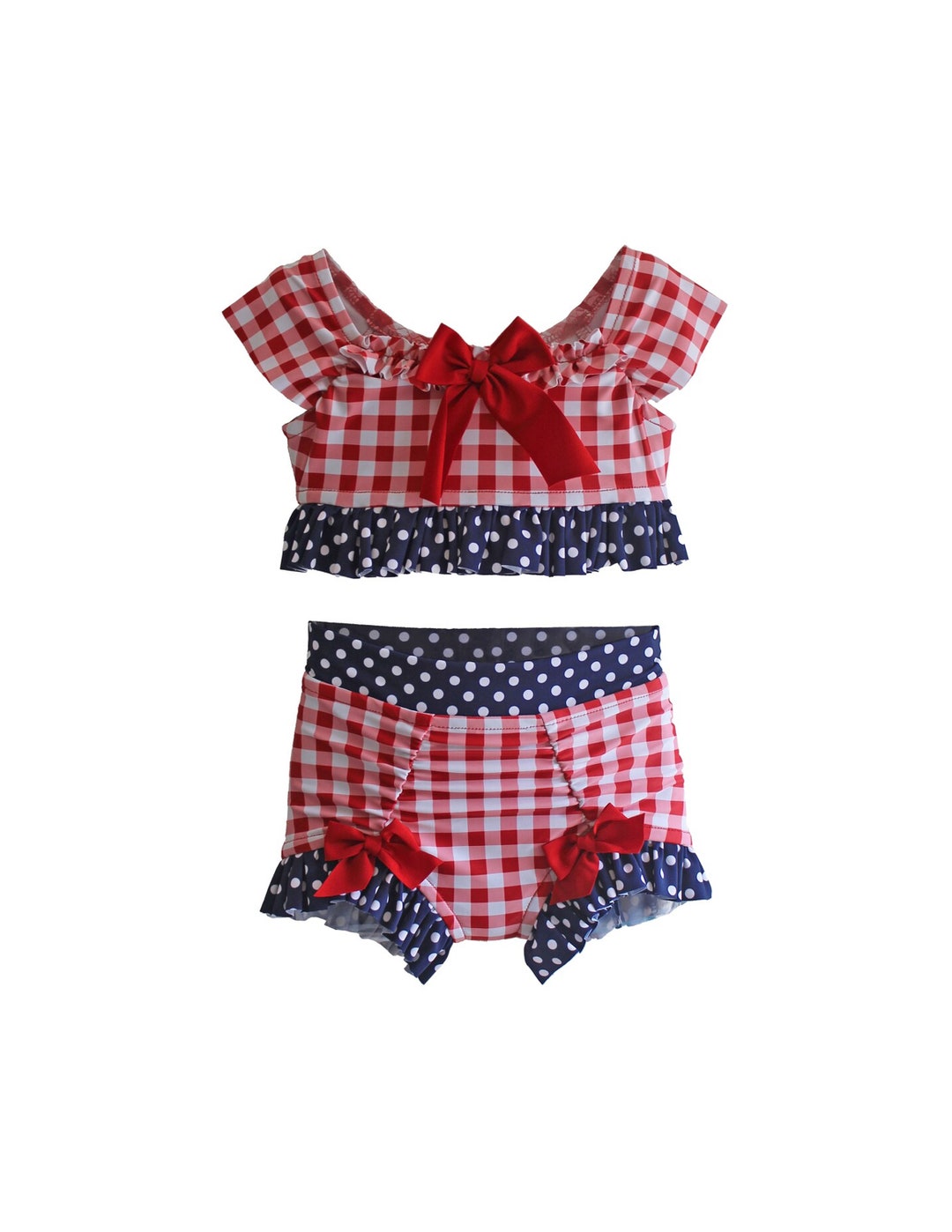 Crop Top Bikini in American Summer (size 12/18 Months - Size 12) Sale ...
