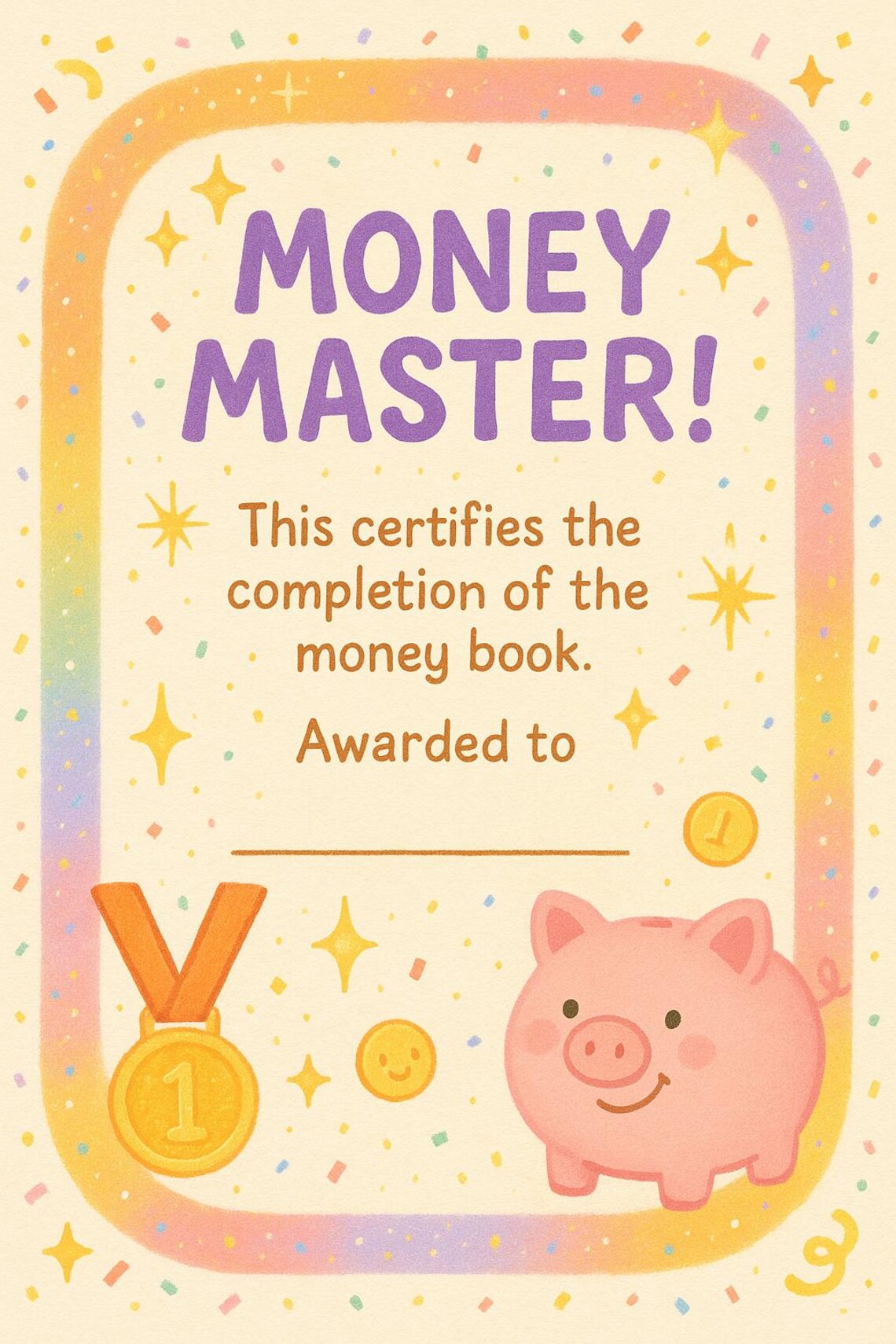 My First Money Book – A Printable Finance Planner for Kids (ages 4–9 ...