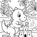 Dinosaur Coloring Book for Kids – Printable PDF | 20 Cute Baby ...