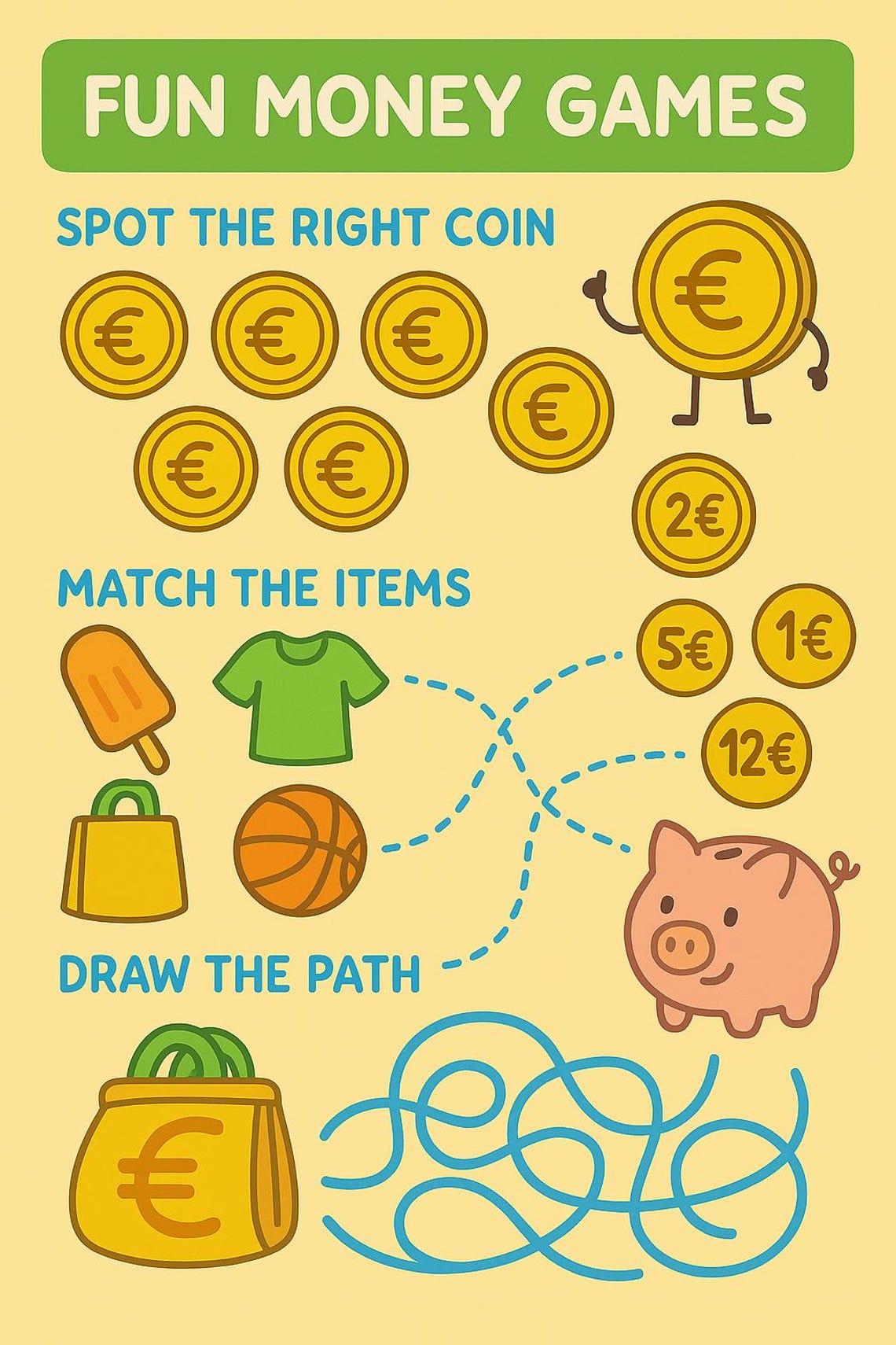 My First Money Book – A Printable Finance Planner for Kids (ages 4–9 ...