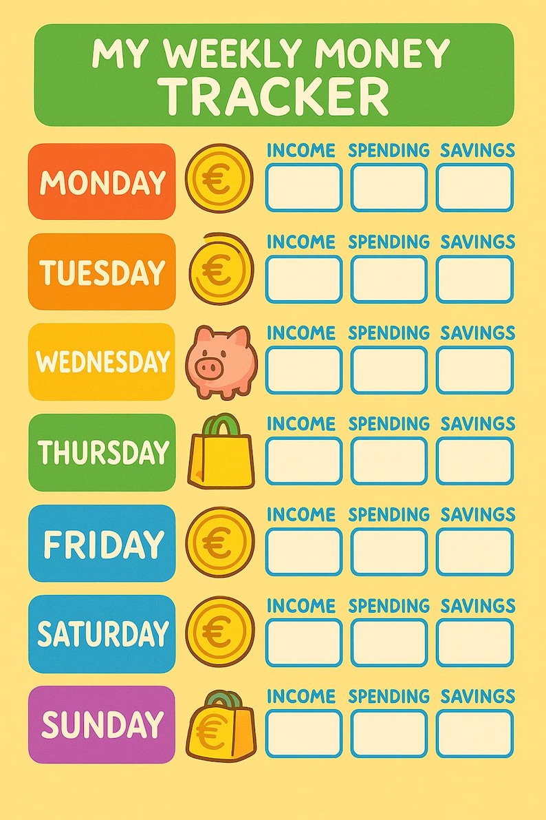 My First Money Book – A Printable Finance Planner for Kids (ages 4–9 ...